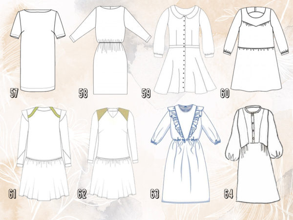 TOP 200 / PATRONS DE ROBES AUTOMNE/HIVER - Atelier Svila